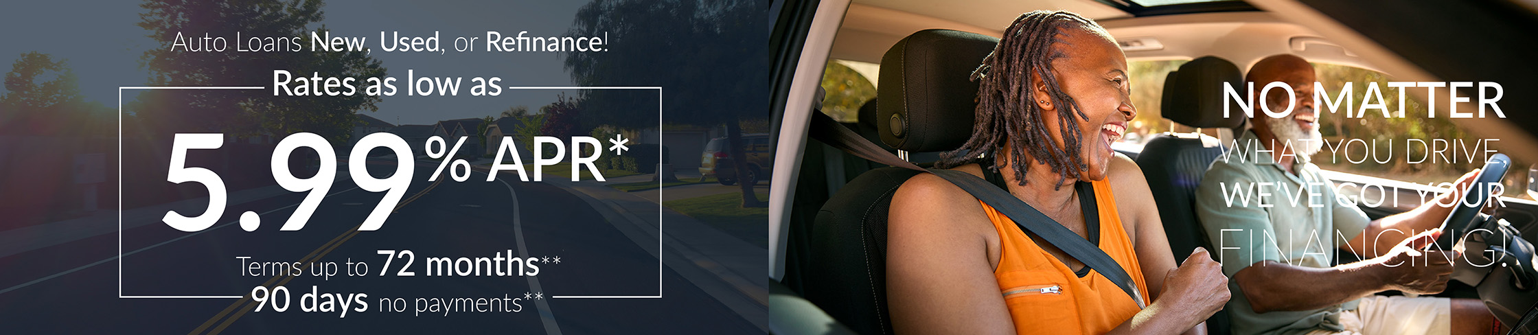 JULY 23 Auto Loan Promotion Banner - Public Safety Credit Union