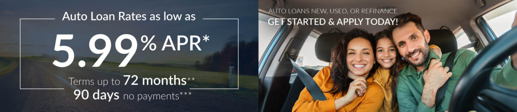 MAR 25 Auto Loan Promotion Banner - Public Safety Credit Union
